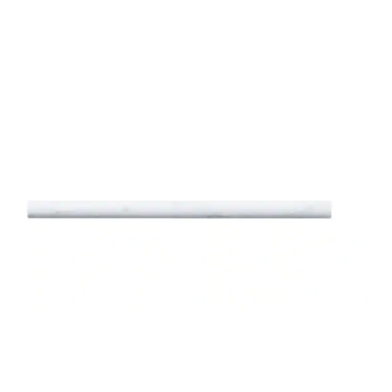 Carrara White .75 in. x 12 in. Honed Marble Wall Pencil Tile (1 Linear ...