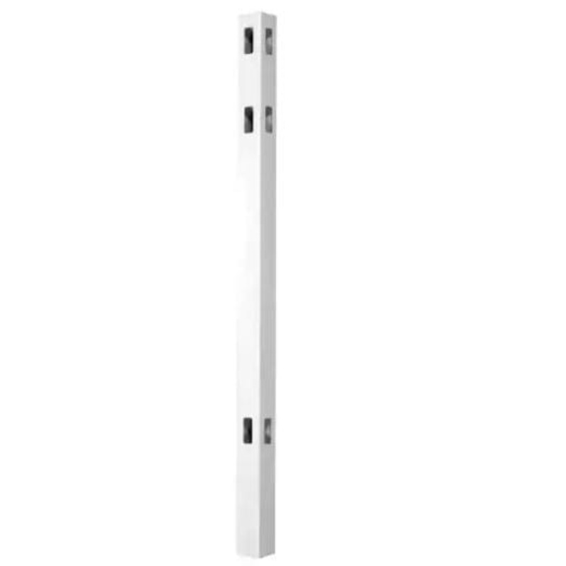 Pro Series 4 in. x 4 in. x 8 ft. White Vinyl Lafayette Spaced Picket ...
