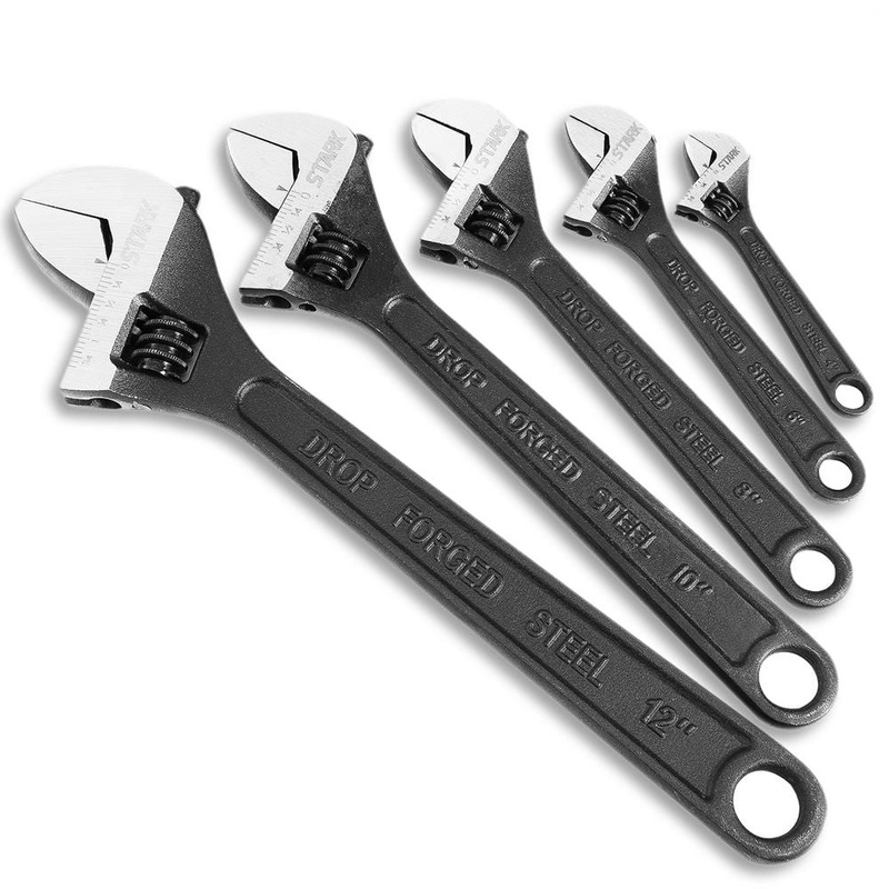 Adjustable Wrench Set with Carrying Pouch (5-Pieces) - Advanced Air ...