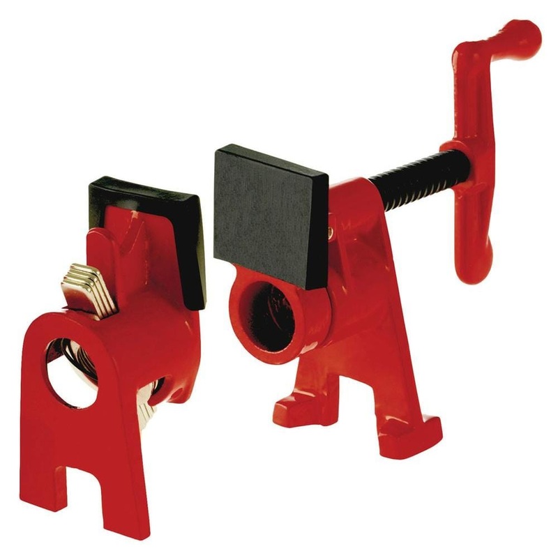 H-Style Pipe Clamp Fixture Set for 3/4 in. Black Pipe - Advanced Air ...