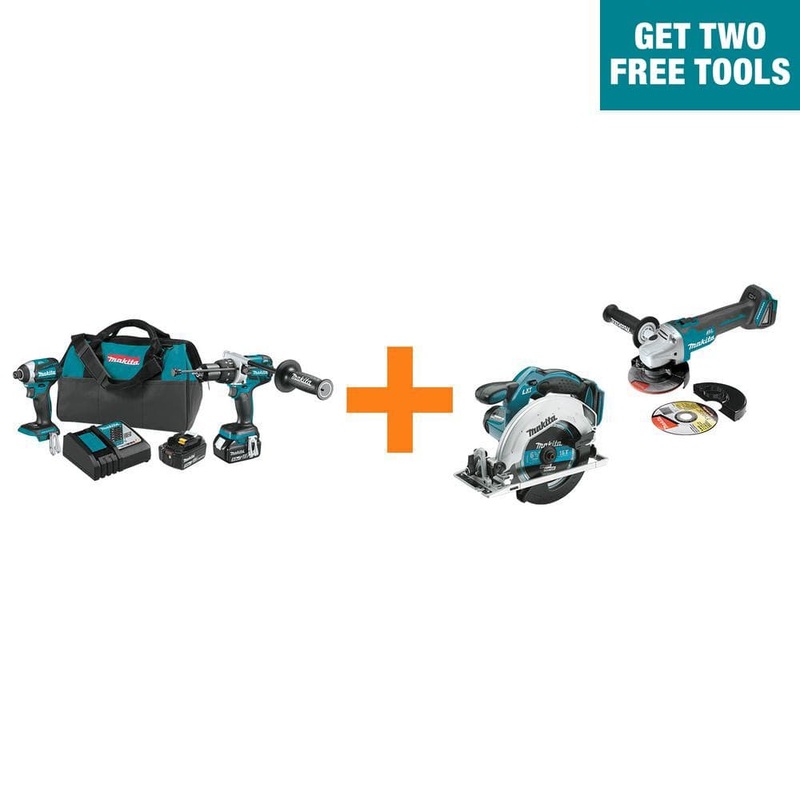 18-Volt LXT Brushless 2-Pc Combo Kit 5.0Ah with bonus 18V LXT Circular ...