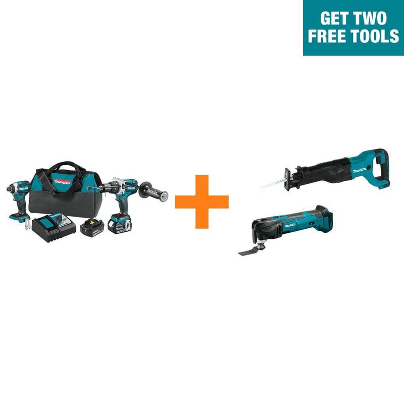 18-Volt LXT Brushless 2-Pc Combo Kit 5.0Ah with bonus 18V LXT ...