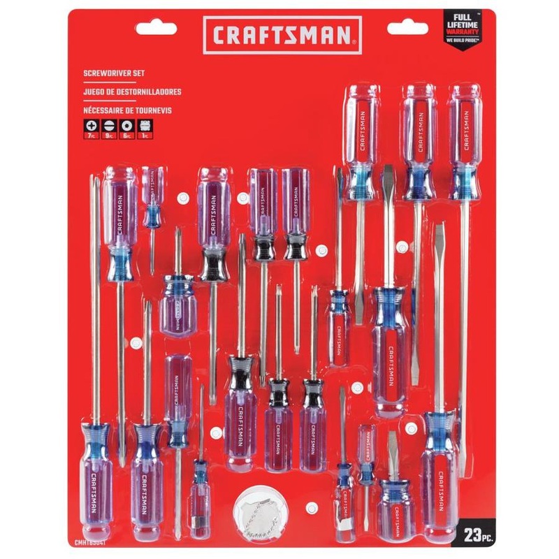 CRAFTSMAN 23-Piece Acetate Handle Screwdriver Set - Advanced Air ...