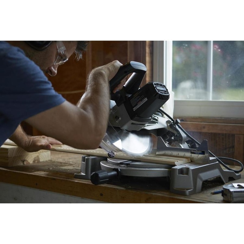 DELTA ShopMaster ShopMaster 10-in 15-Amp Single Bevel Compound Corded ...