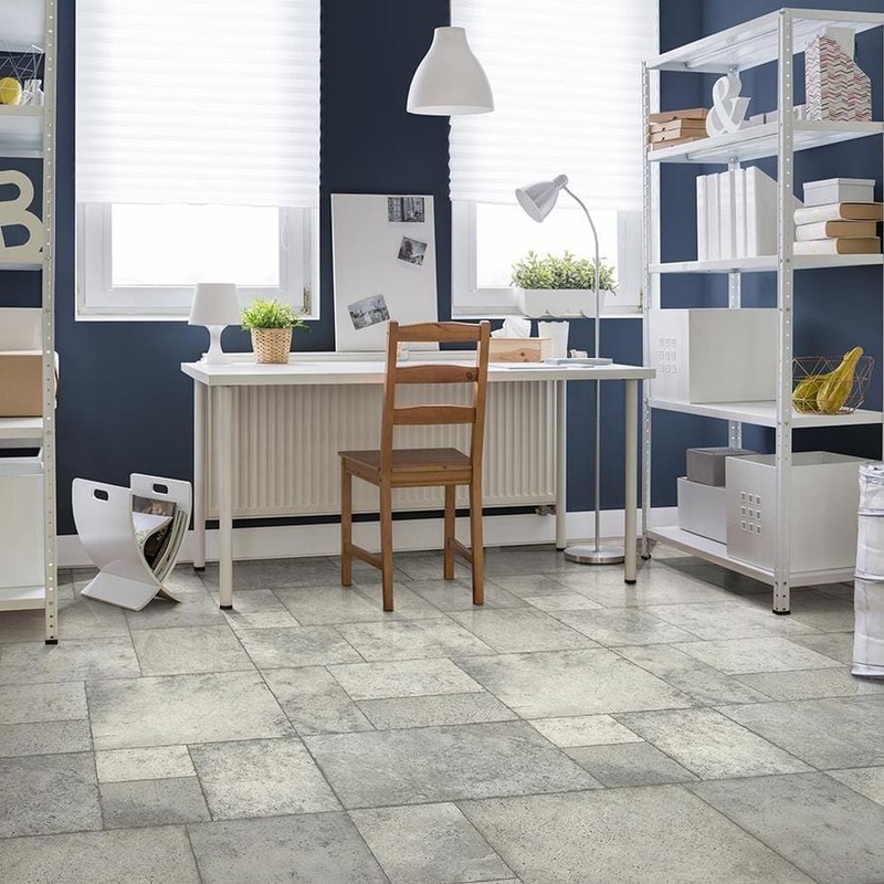 Congoleum AirStep Evolution Pathways 12-ft W Cut-to-Length Glacier ...
