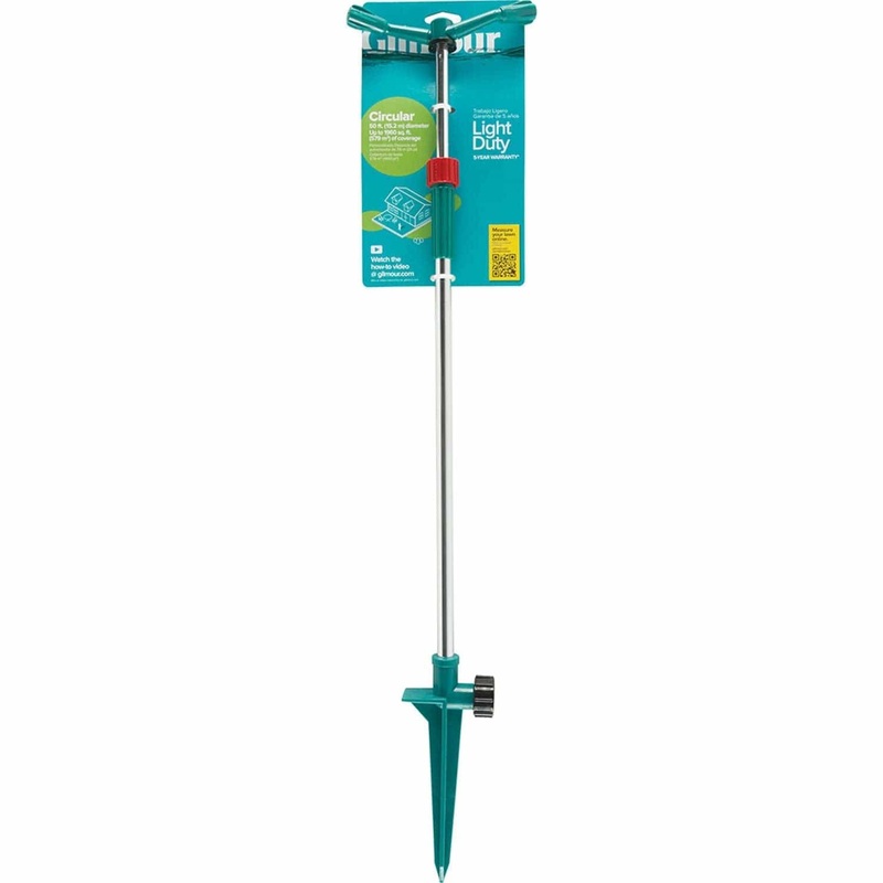 Gilmour Spike Base High Rise Garden Sprinkler 1900 sq ft 1 pk ...